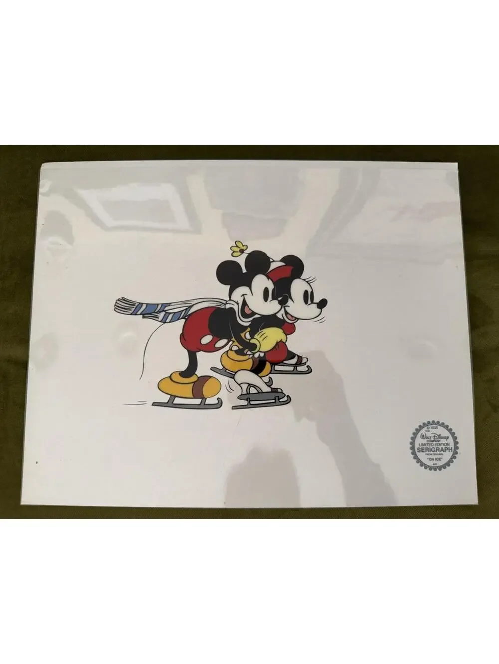 Disney | Art | Walt Disney Mickey Minnie Mouse On Ice Serigraph Limited ...